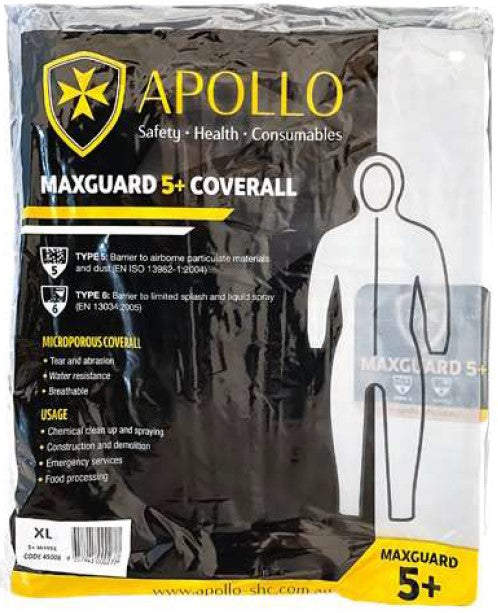 Apollo Maxguard 5Plus Coveralls | Type 5/6 – Pakenham Hydroponics