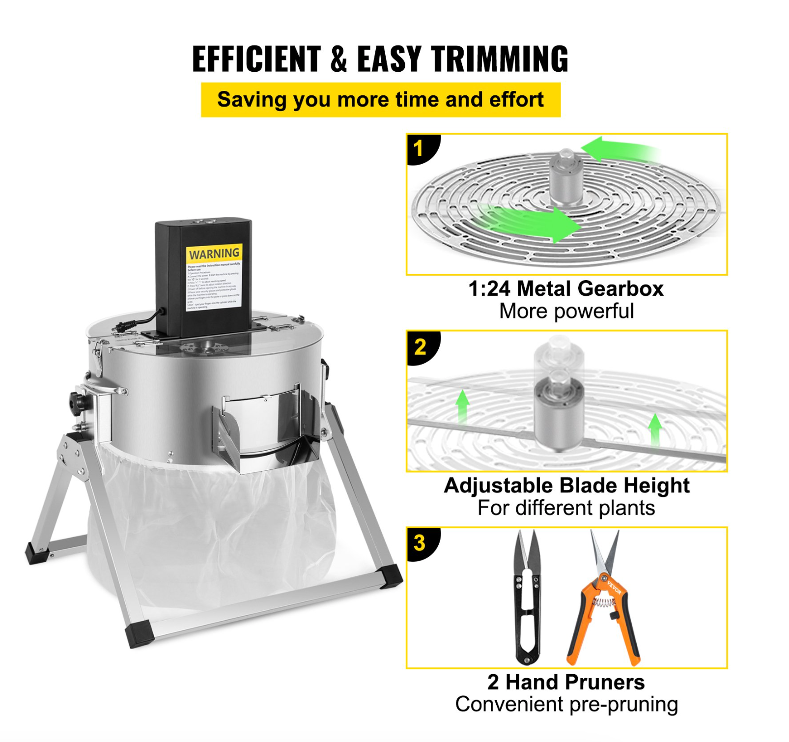 EP TRIM BOSS 16" 2-in-1 Precision Bud Trimming Machine (Wet or Dry ...