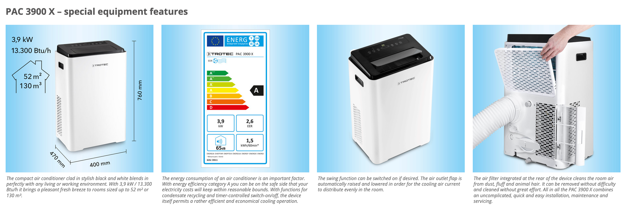 Trotec Pac Range of Air Conditioners| Eco Friendly R290 Natural ...