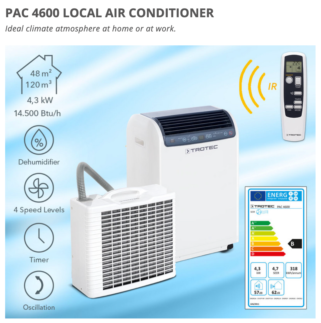 Trotec Pac Range of Air Conditioners| Eco Friendly R290 Natural ...